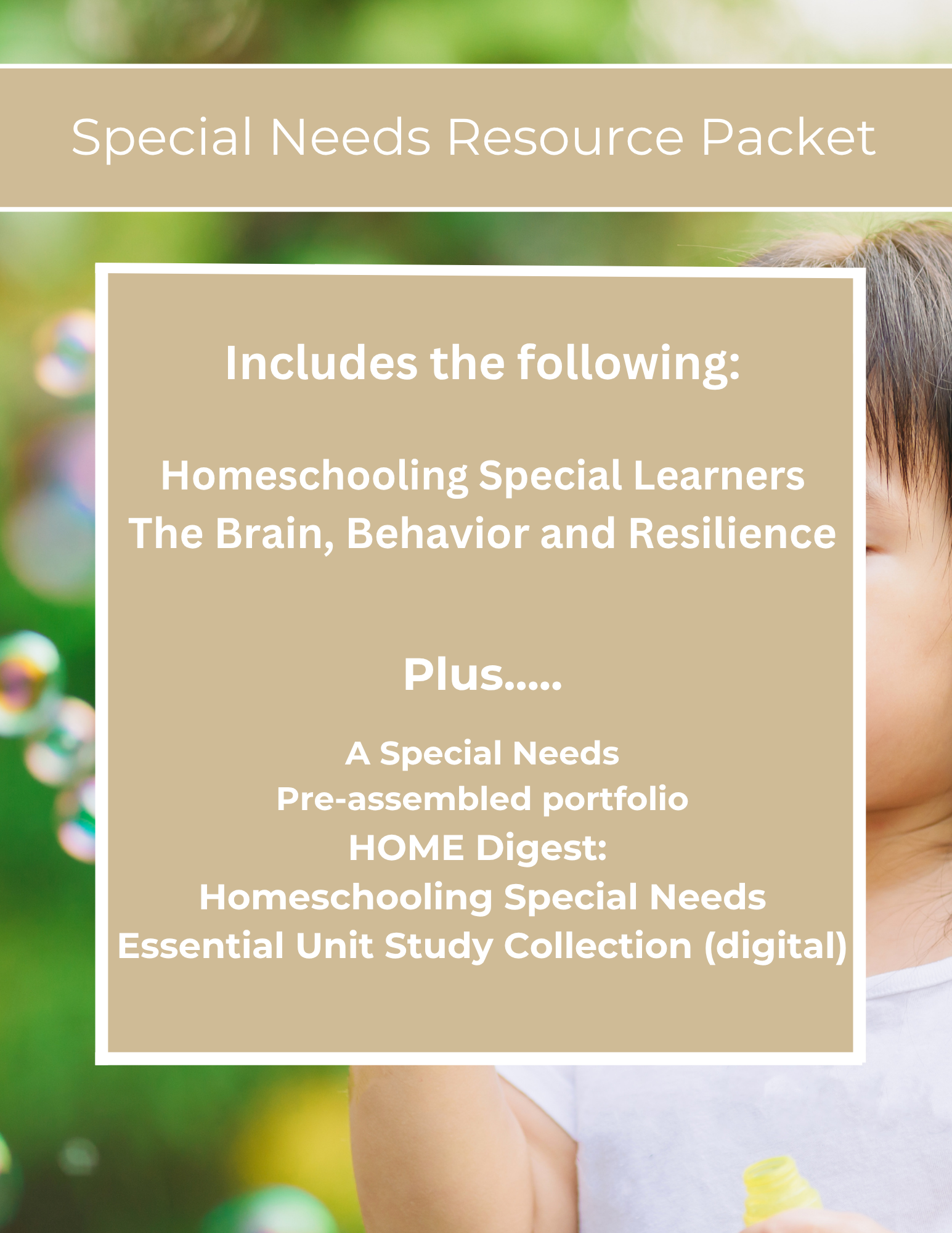 Special Needs Resource Packet | The HOME Bookshelf